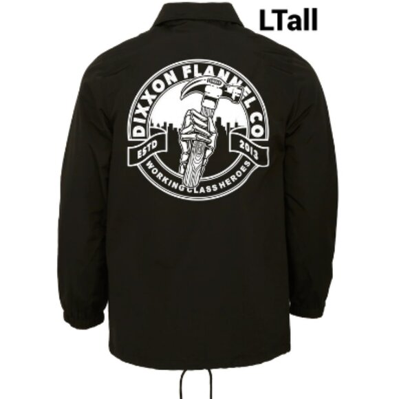 DIXXON | Jackets & Coats | Dixxon Flannel Local 3 Coaches Jacket Black ...
